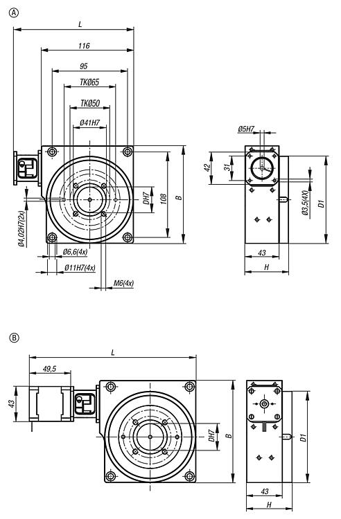 Rotary positioning stages for high loading with coaxial electric drive ...