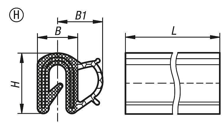 Edge protection profiles with integrated steel wire core | norelem