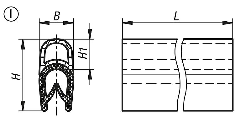 Edge protection profiles with integrated steel wire core | norelem